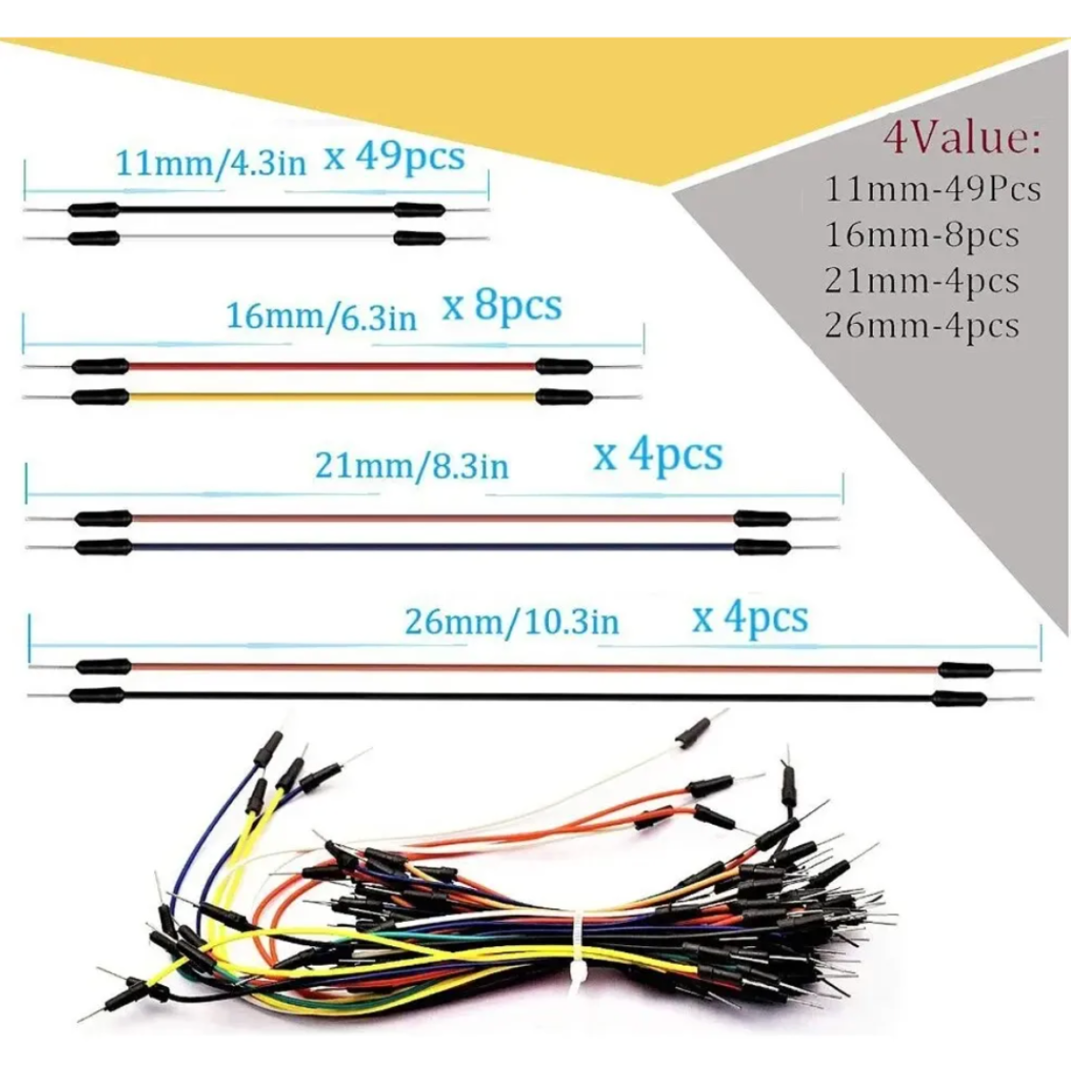 Kit Jumpers Macho-Macho x65 Unidades - ARDUCORE - Robótica Educacional ...