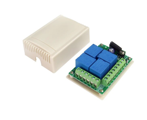 Módulo De Reles 4 Canais Acionados Por Controle Remoto Rf - ARDUCORE ...