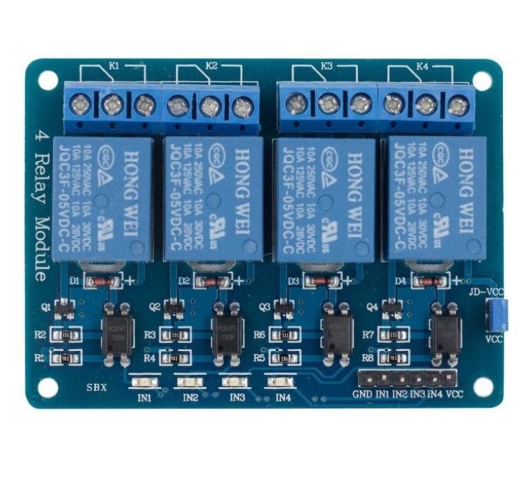 Módulo Relé 5V 4 Canais arduino - ARDUCORE - Robótica Educacional arduino