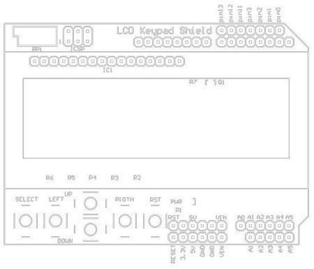 Arduino LCD Shield com Teclado - ARDUCORE - Robótica Educacional arduino
