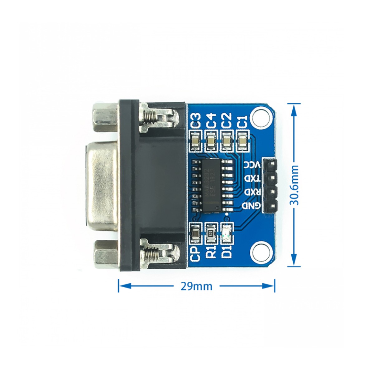Conversor RS232 Para TTL MAX3232 com DB9 - ARDUCORE - Robótica ...