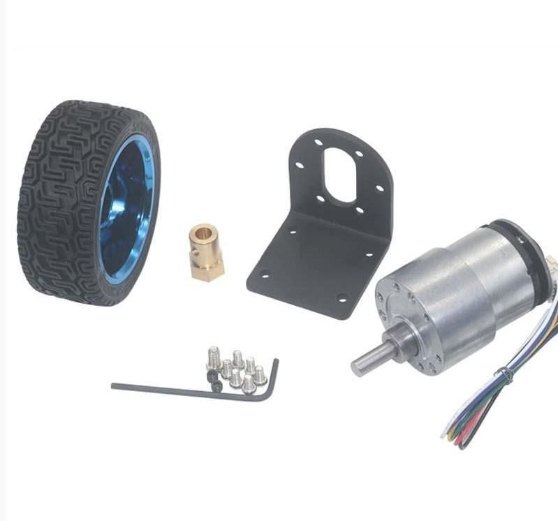 MOTOR DC 6V COM REDUCAO 280RPM ENCODER E RODA - ARDUCORE - Robótica ...