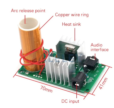 MINI BOBINA DE TESLA 15 ~ 24v 2 amperes - ARDUCORE - Robótica ...