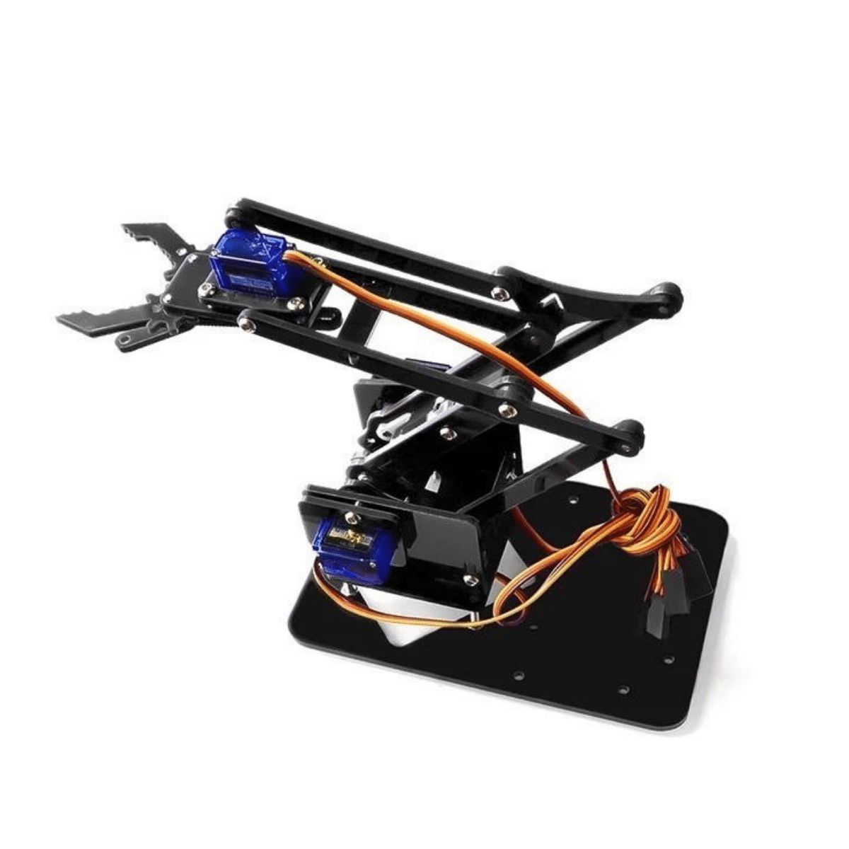 Kit Braço Robótico em Acrílico - PRETO - ARDUCORE - Robótica ...