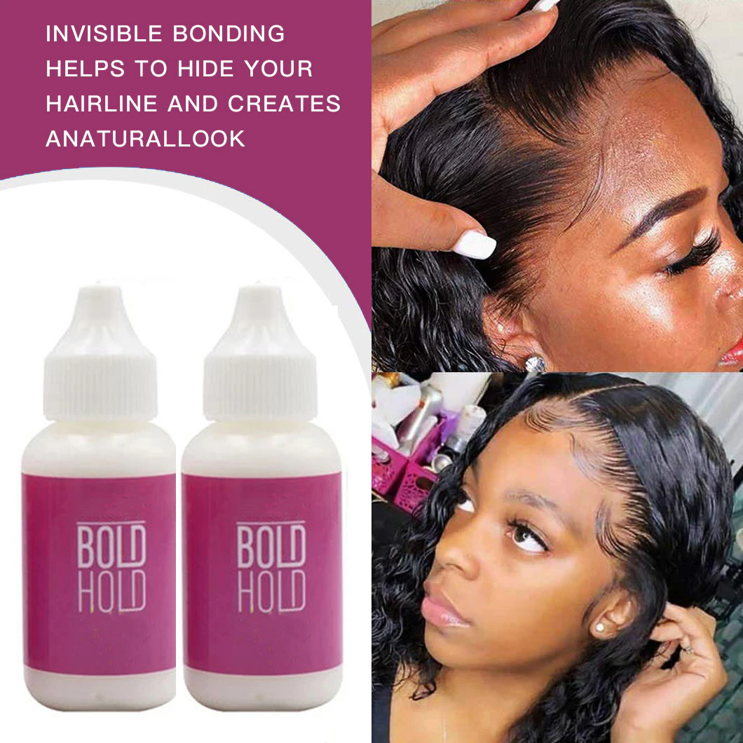 Kit 2 Cola Bold Hold + Faixa Fixadora Laces Humanas Perucas - Lace Hair ...