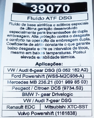 FEBI 39070 - ÓLEO TRANSMISSÃO AUTOMÁTICA CÂMBIO DSG - ( AMARELO ...