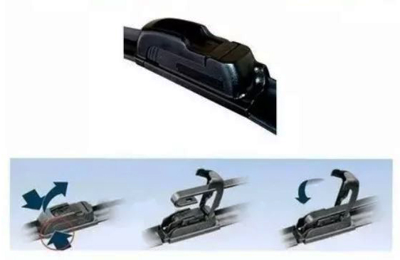 CY24 - PALHETAS CINOY SILICONE - ENCAIXE TIPO GANCHO - 24 POLEGADAS - All Shine