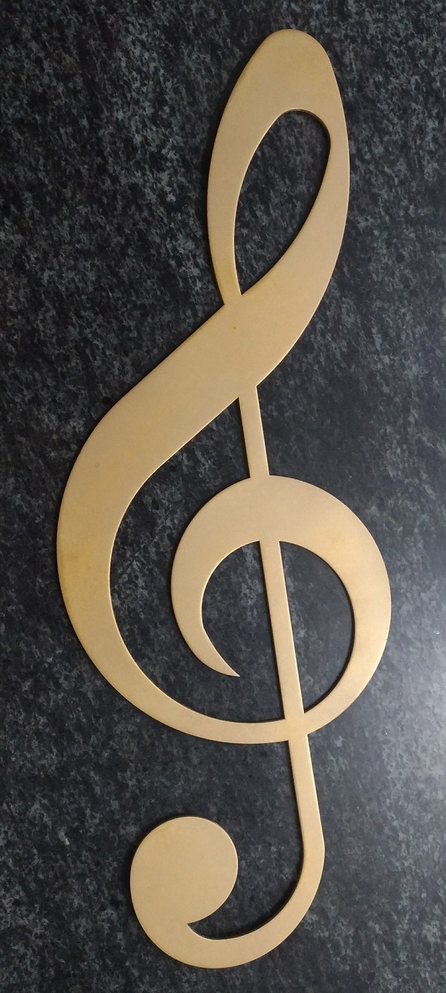 CLAVE DE SOL em MDF - Recanto Musical