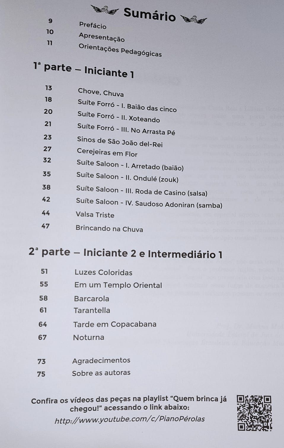 PIANO PÉROLAS - quem brinca já chegou! - Carla Reis e Liliana Botelho ...