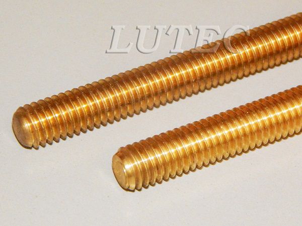 LUTEC | Barra Roscada M16 x 1 Metro - Latão - LUTEC Parafusos e Ferramentas