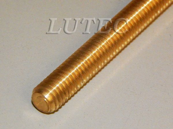 LUTEC | Barra Roscada M16 x 1 Metro - Latão - LUTEC Parafusos e Ferramentas