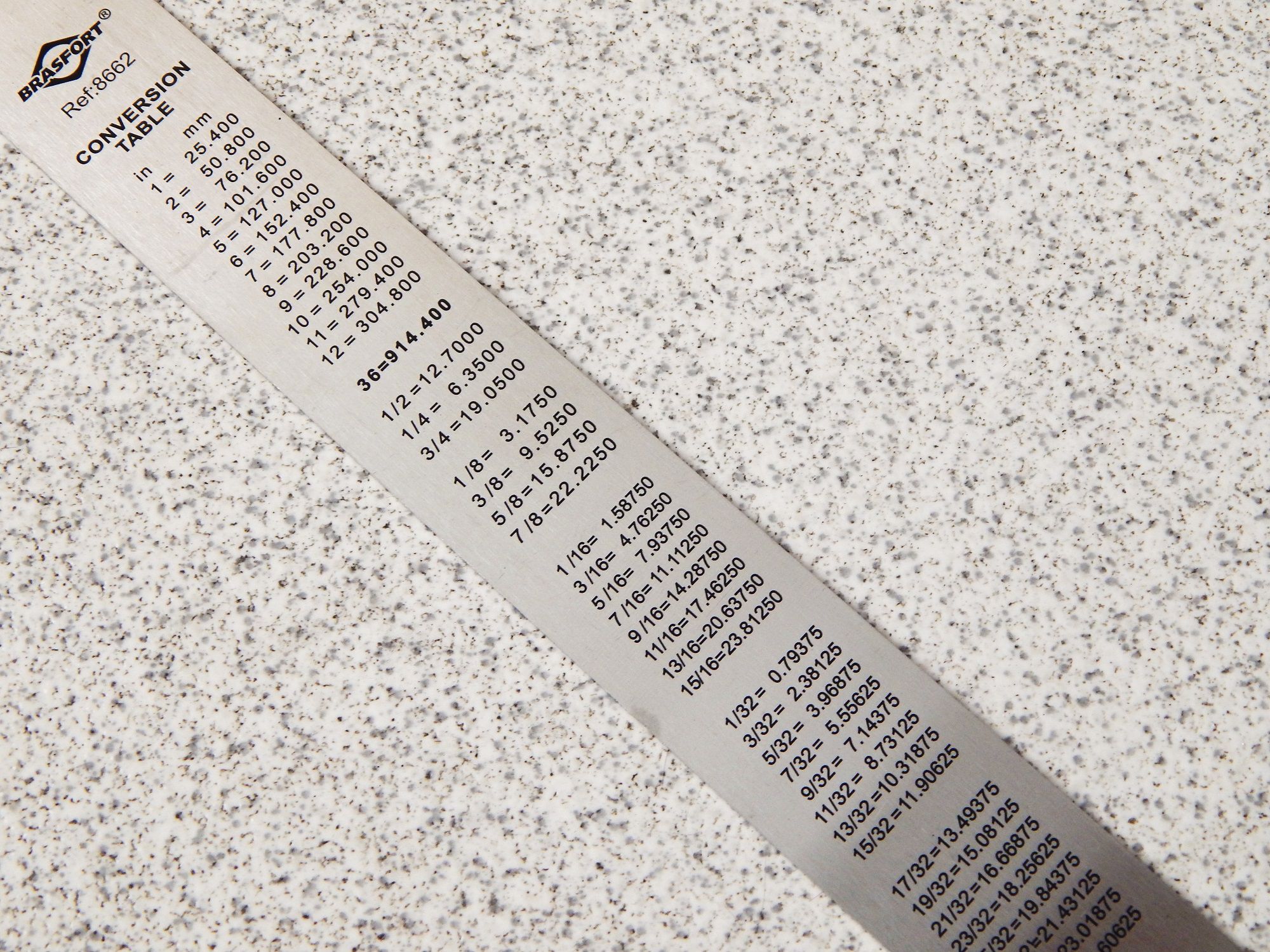 LUTEC | Régua Escala 30 cm Aço Inox Brasfort - LUTEC Parafusos e ...