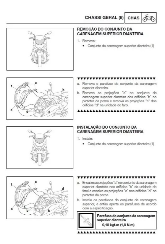 Manual De Serviço Yamaha N-max Nmax 2017 - Mecanicando