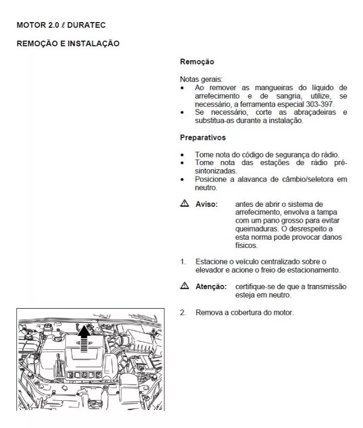 Manual De Serviço Ford Focus Zetec Duratec Rocam - Mk1 e Mk1,5 ...