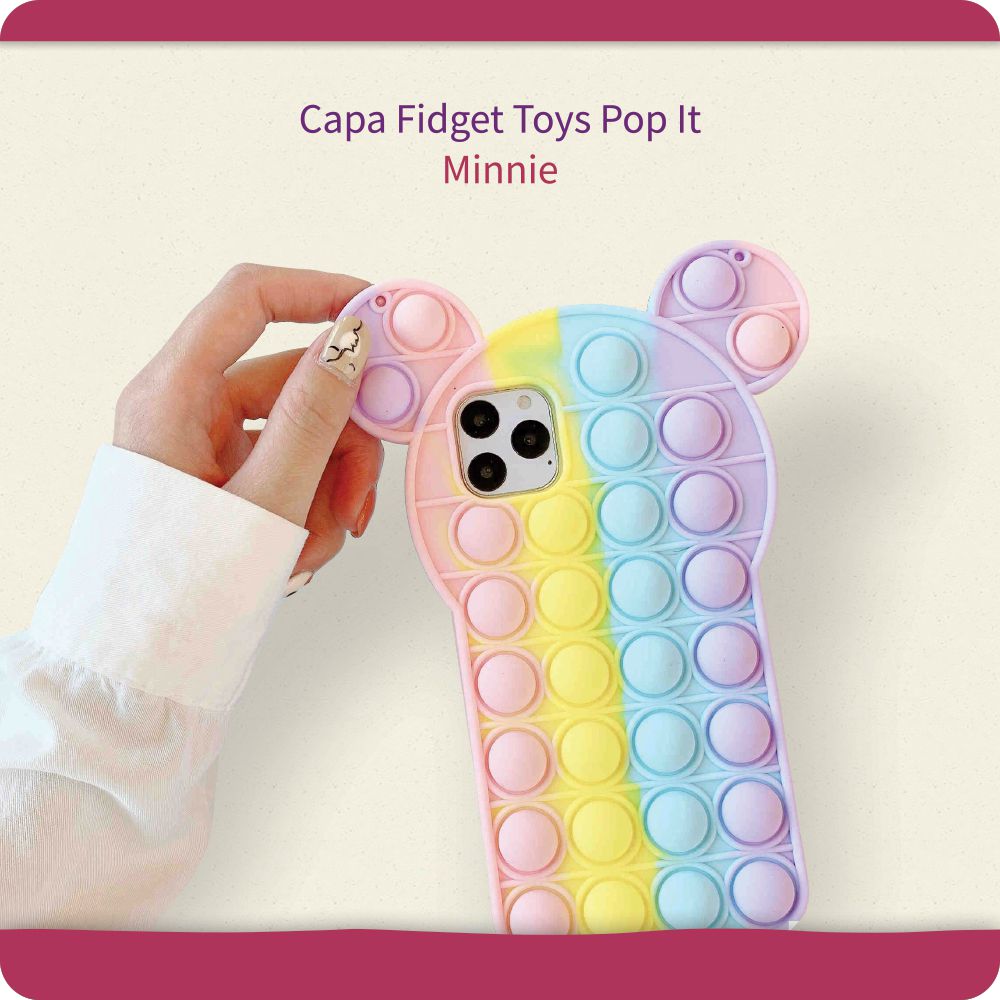 Capa Fidget Toys Pop It - Minnie - Fornecedor Atacado