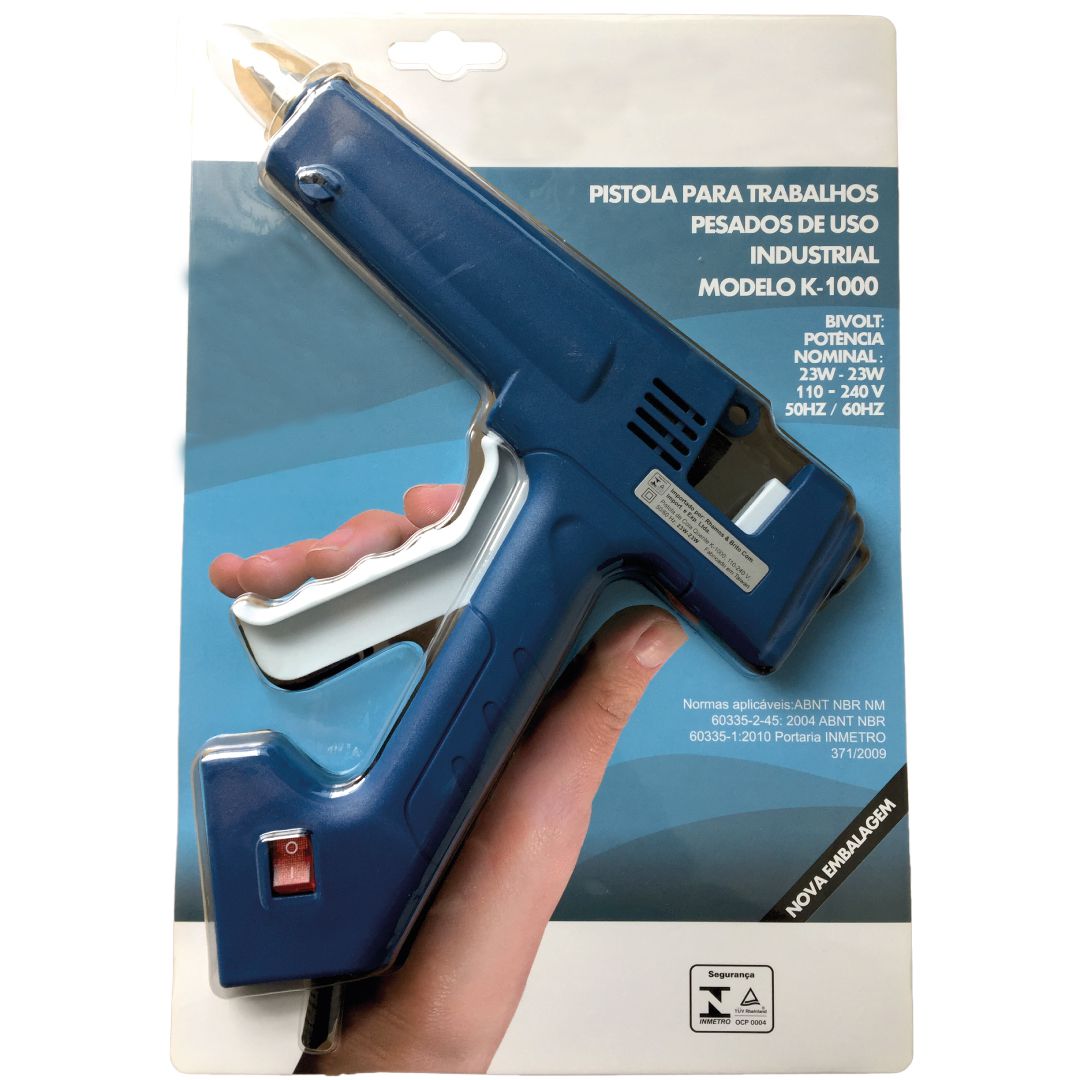 Pistola p/cola quente Hot Melt K1000 23W a 100W - Chimas - Loja de ...
