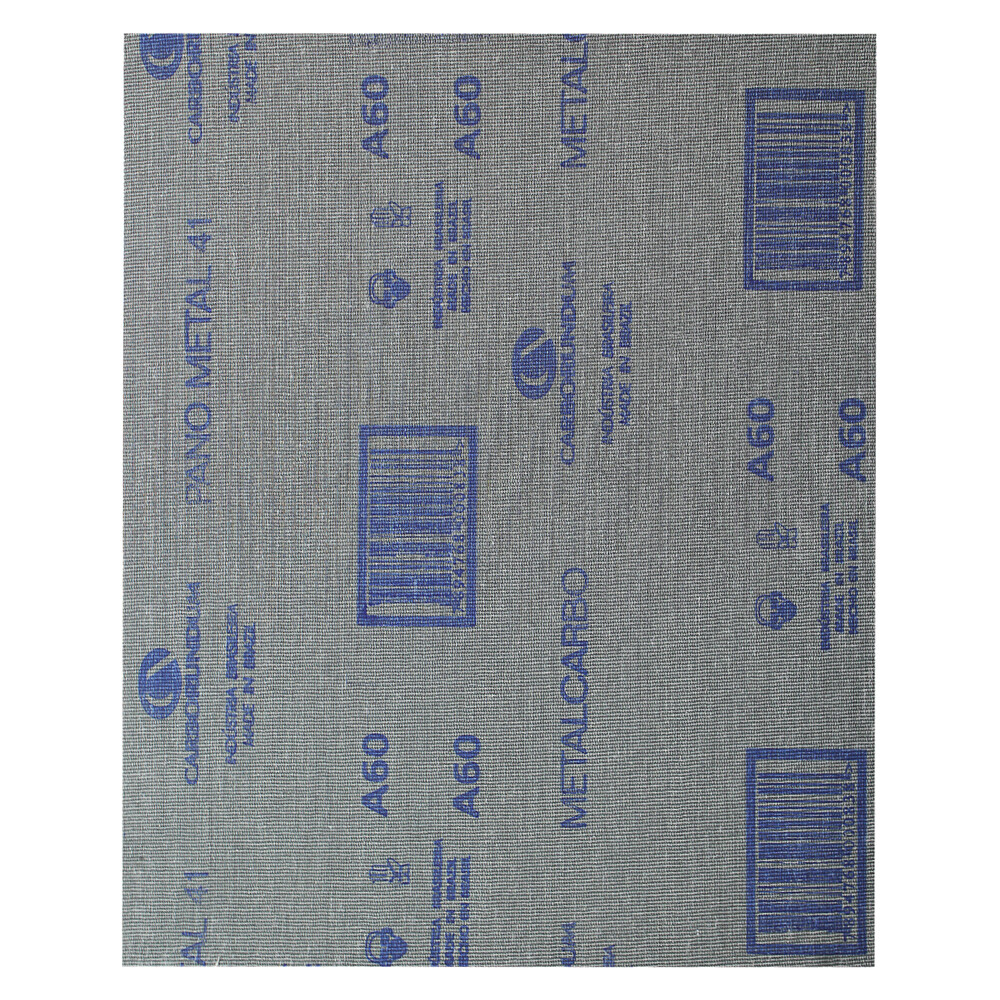 Pacote com 200 Folha de Lixa Pano Metal CAR41 Grão 60 225 x 275 mm ...