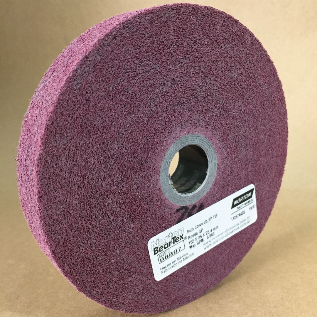 Caixa com 4 Roda Convoluta GP Densidade 1-9 SF 152 x 25 x 25,4 mm ...