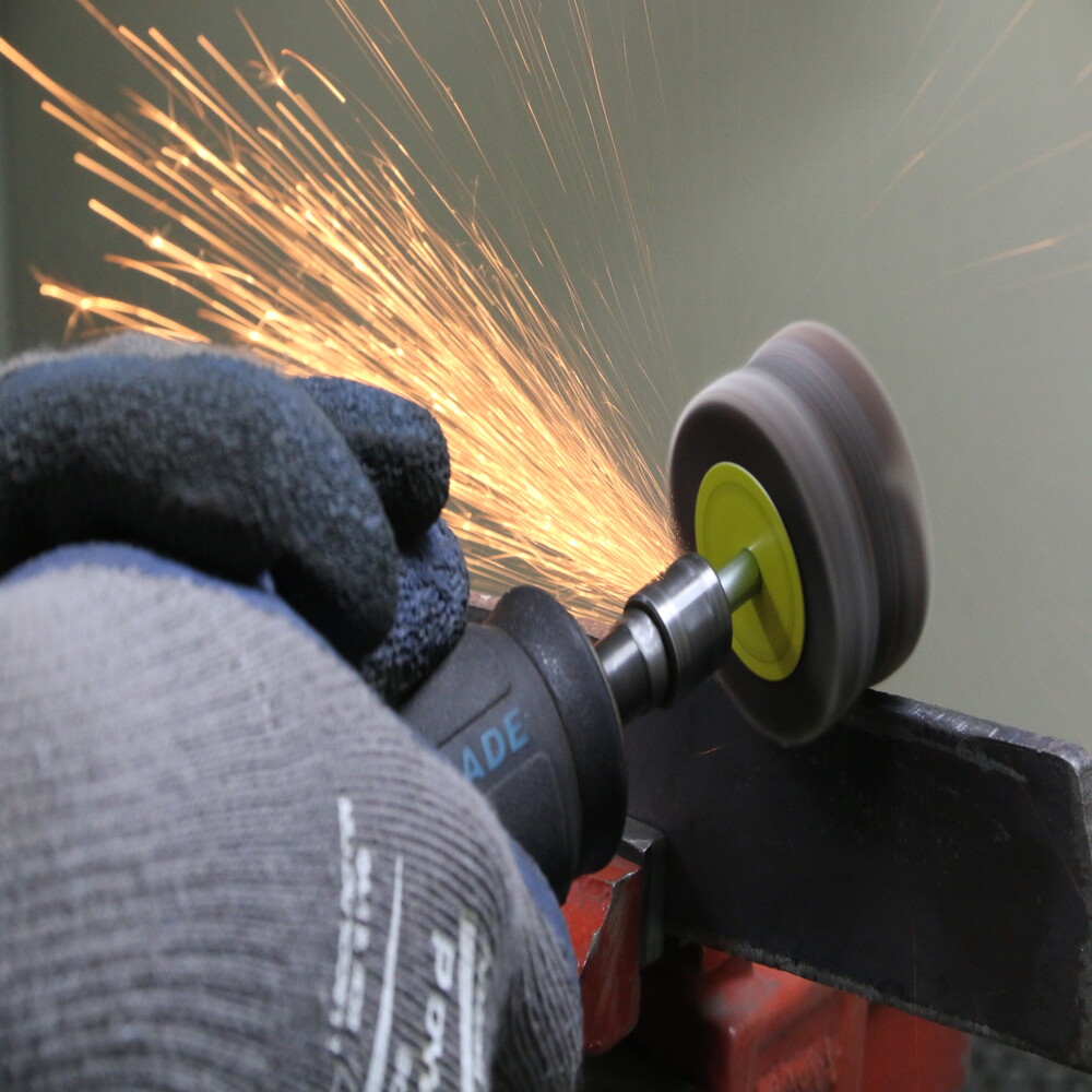 Caixa com 12 Roda de Lixa Flap PG Mini Kontour MK com Haste R319 Grão ...