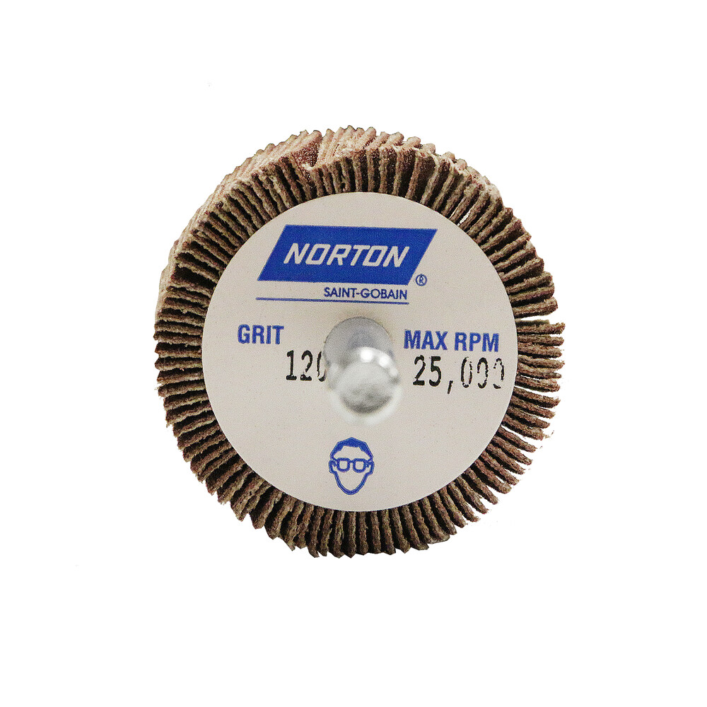 Caixa com 10 Roda de Lixa Flap PG Mini Kontour MK com Haste R369 Grão ...