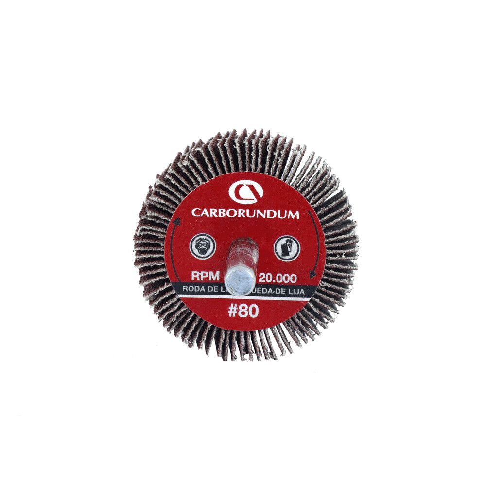 Roda de Lixa Flap PG Mini Kontour MK com Haste CARBO Grão 80 50 x 25 mm ...