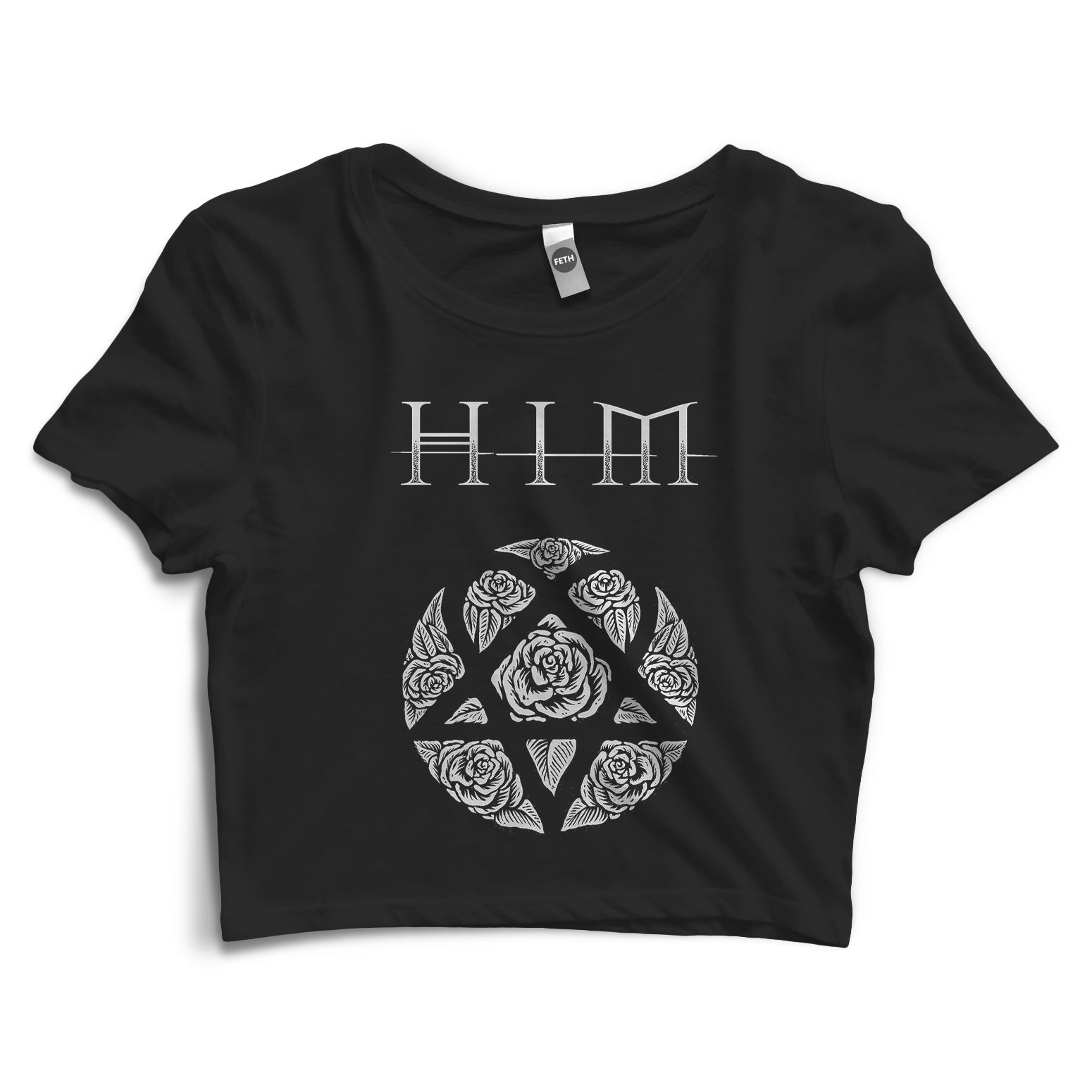 Blusa Cropped Banda HIM - FETH - Camisetas e Croppeds com estilo ...