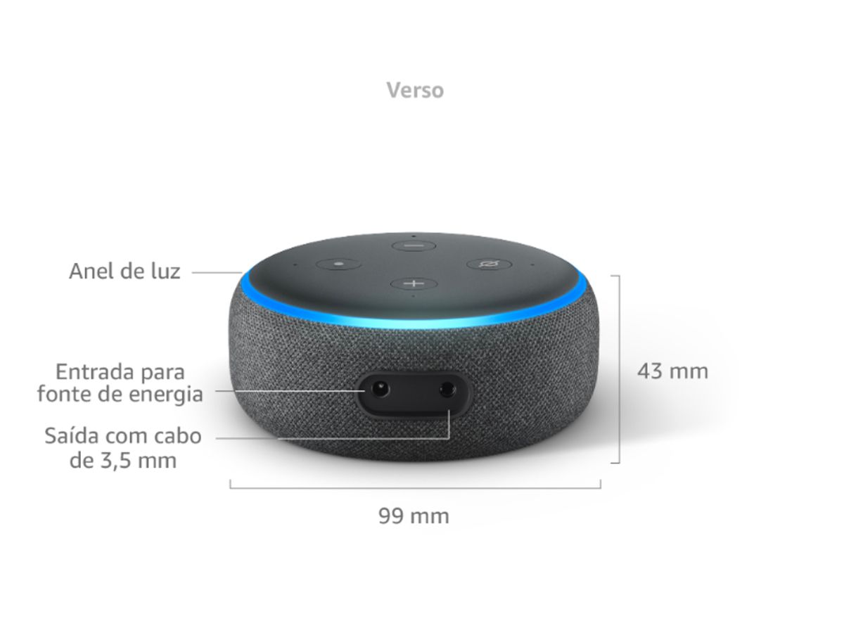Alexa Echo Dot 3 Preto - Microcwb