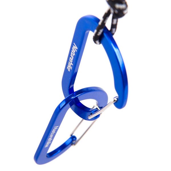 Mosquetão Naturehike Panerai 6.5cm 2pç - Azul - PAPASIRI