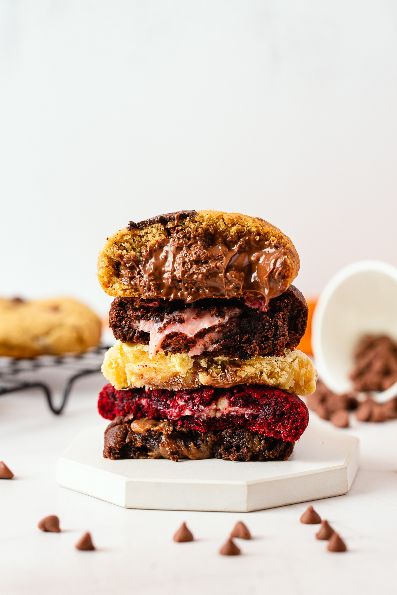 Caixa com 6 cookies recheados - Smile Town Cafe - Cookies & Sweets