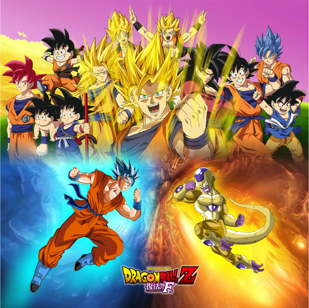 DRAGON BALL GOKU E FREEZA - Aw Arte Design