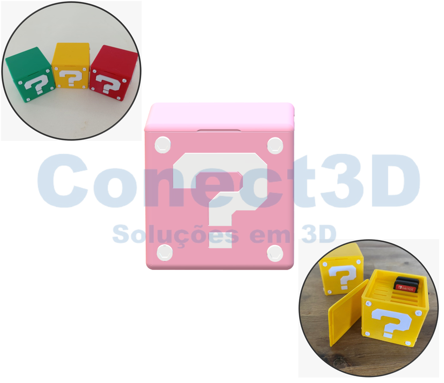 Suporte Case para Jogos Card e SD Nintendo Switch Conect3D Games Tudo para seu Setup Gamer