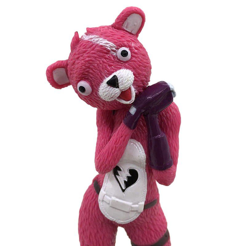 Pink Bear Figure Game Fortnite Cubo Nerd O universo geek em um clique
