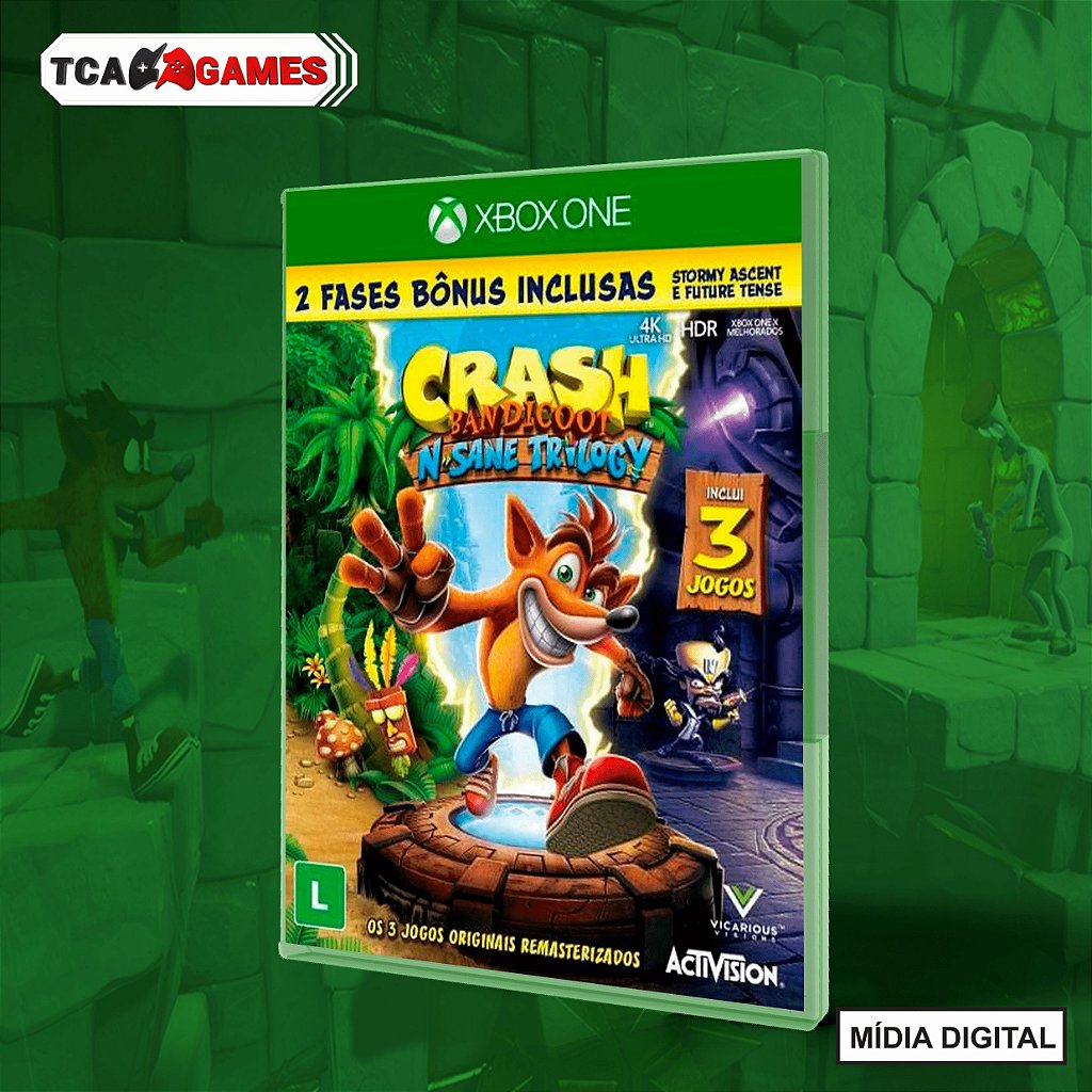 Crash Bandicoot Sane Trilogy Xbox One Midia Digital