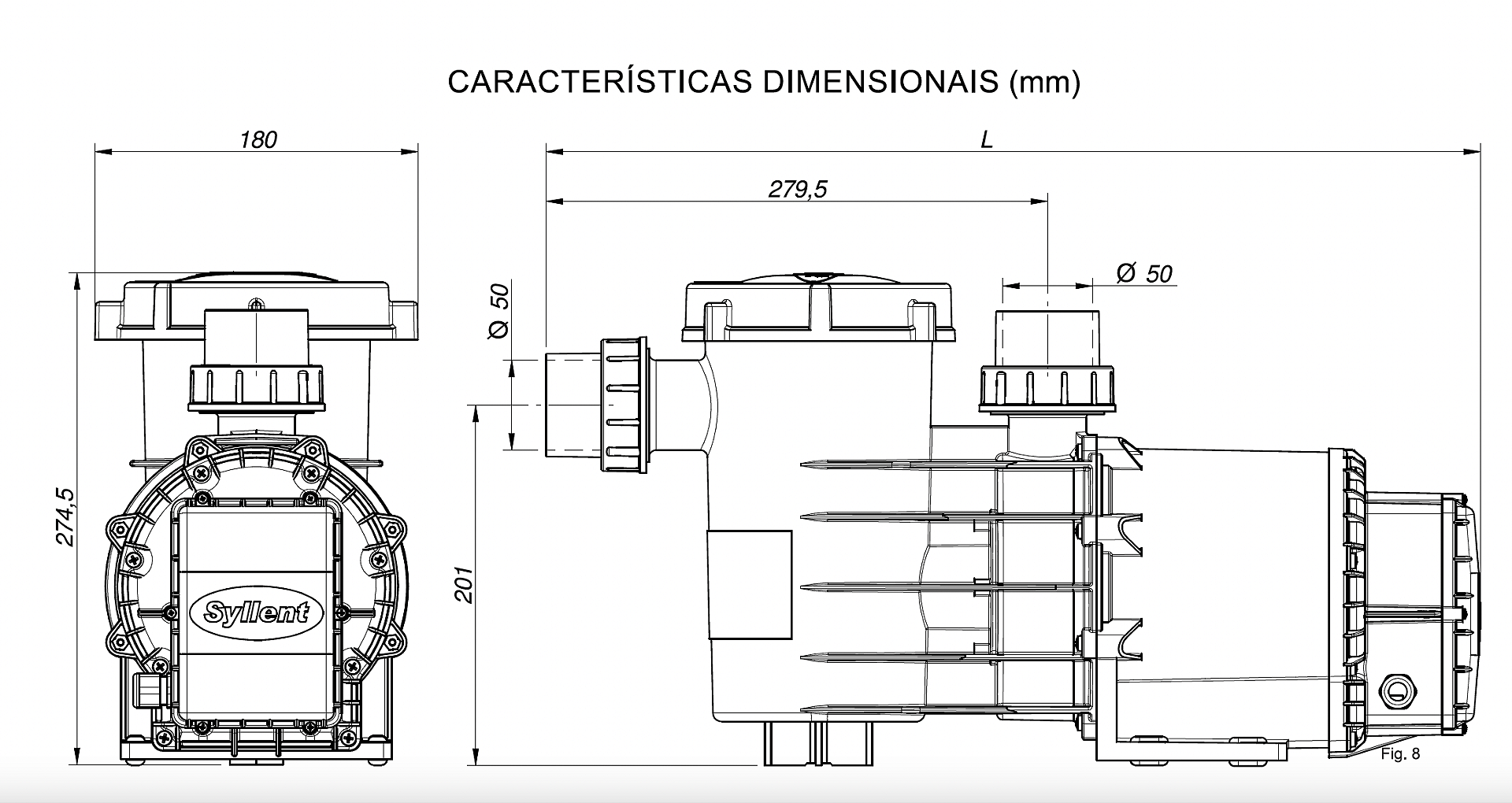 Bomba Syllent Autoescorvante 1/4CV - Loja de Piscinas Aqualine em até ...