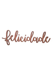Lettering Felicidade - studio de design
