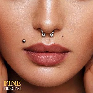 Piercings Snake Bites em Titânio e Aço Cirúrgico