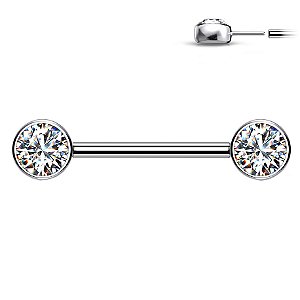 Piercings de Mamilo em Titânio e Aço Cirúrgico