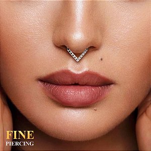 Piercings de Septo em Titânio e Aço Cirúrgico