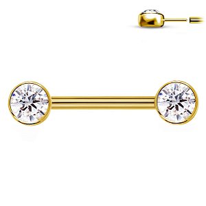 Piercings de Mamilo em Titânio e Aço Cirúrgico