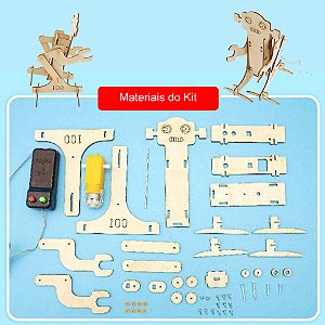 Kit de Robótica Educacional para montagens de robôs e experimentos