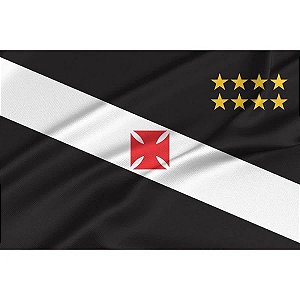 Bandeira Vasco Torcedor Oficial 2 Panos (1 Face) - Casa do Atleta