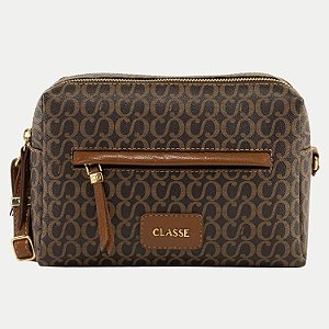 BOLSA CLASSE TRANSVERSAL DE COURO NUDE FEMININA ADULTO - Lojas Parati