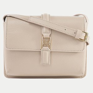BOLSA CLASSE TRANSVERSAL DE COURO NUDE FEMININA ADULTO - Lojas Parati