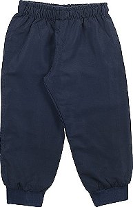 CALÇA INFANTIL MENINO BÁSICA MICROFIBRA AZUL MARINHO - VRASALON- Since 1968
