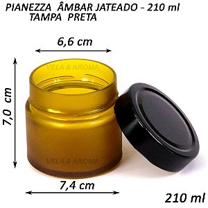 POTE PIANEZZA - 210 ml - TAMPA PRETA ALTA - Aqui voce encontra tudo ...