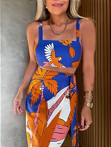 Farms Roupas Femininas - Oferta Vestido Farm, Cropped Farm