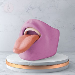 Boca e língua de Silicone - Expositores de Silicone