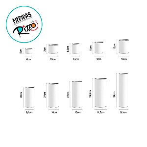 Latas e Tubo Lata - Distribuidora Rizzo Balões Embalagens e festas