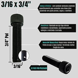 Parafuso Allen – Cabeça Cilíndrica, Chata e Abaulada | Atlas