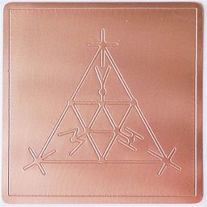 Placa Radiônica Cobre Maciço